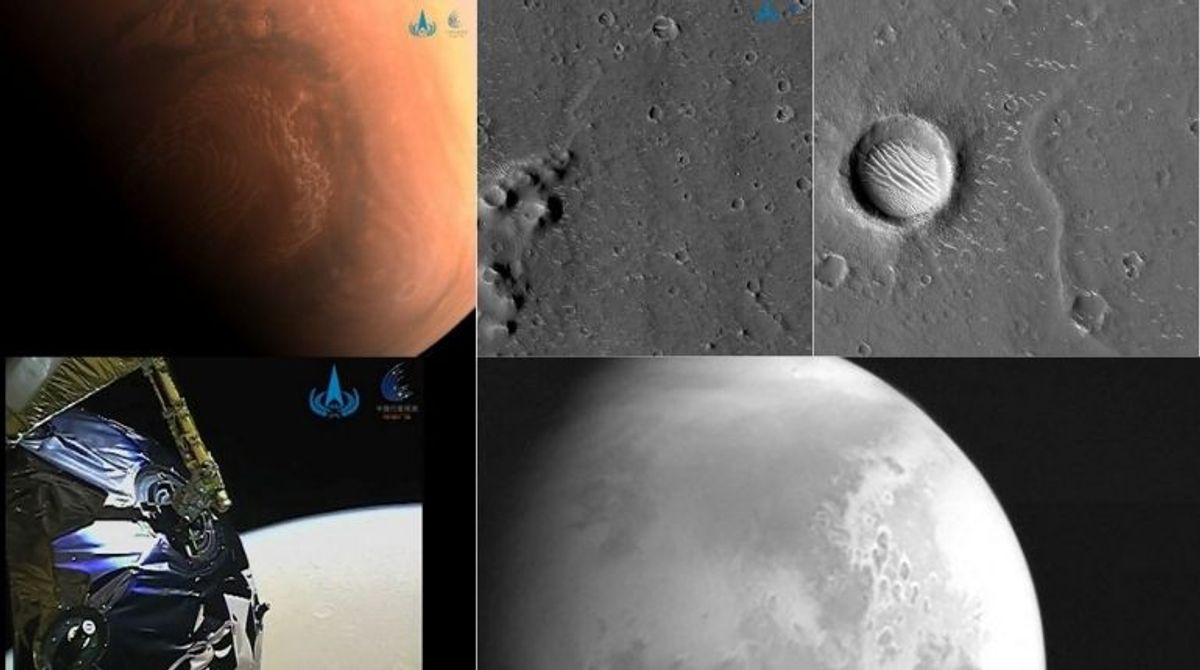 China's Tianwen-1 probe sends dazzling high resolution Mars pics