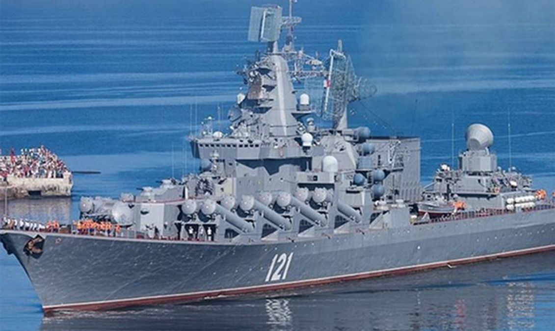 Russian flagship Moskva missile cruiser damaged in Black sea