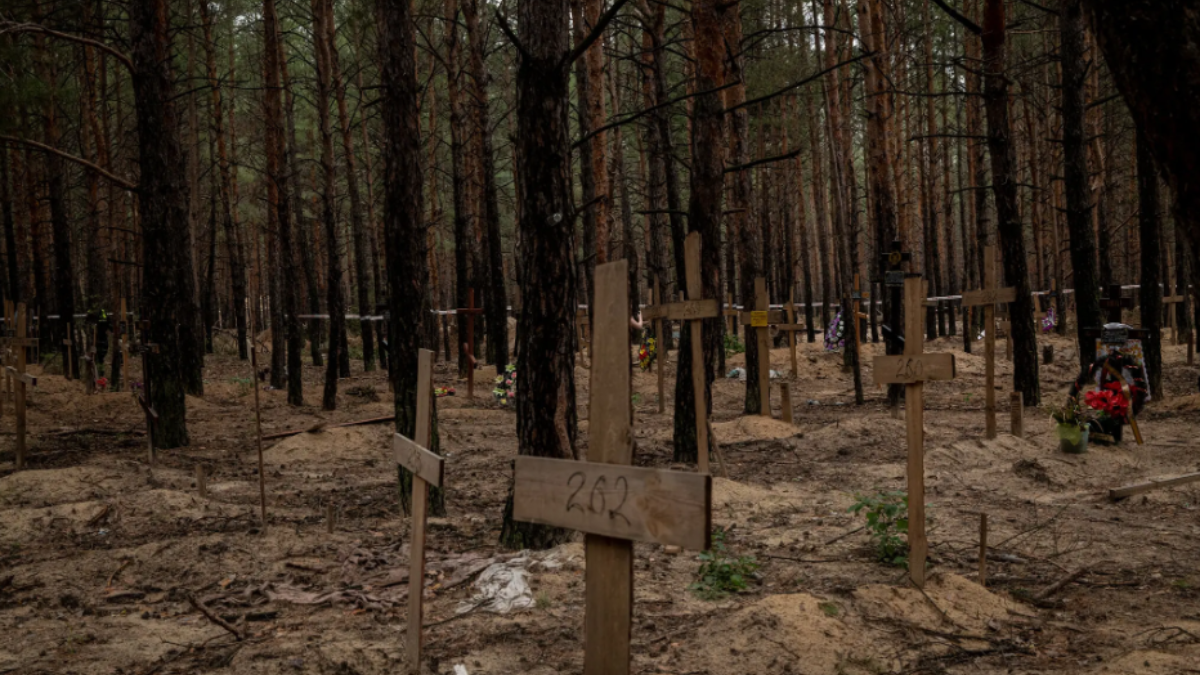 The singular offense of the mass grave: Story of Izium and beyond