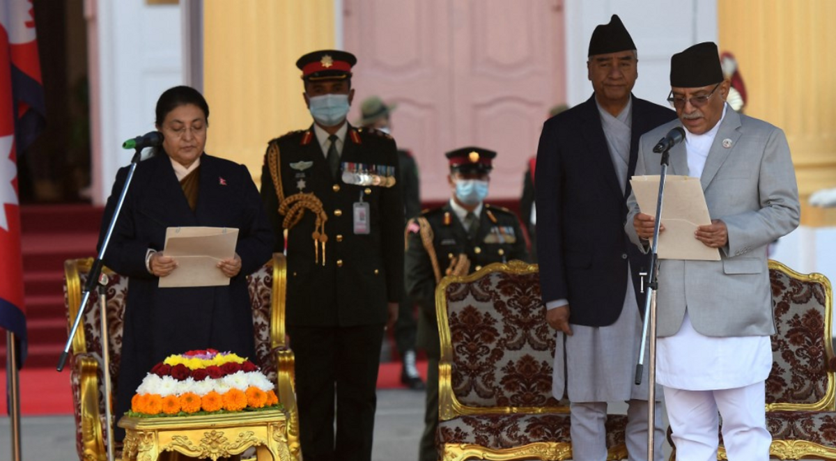 Pushpa Kamal Dahal â Prachandaâ sworn in as new prime minister of Nepal