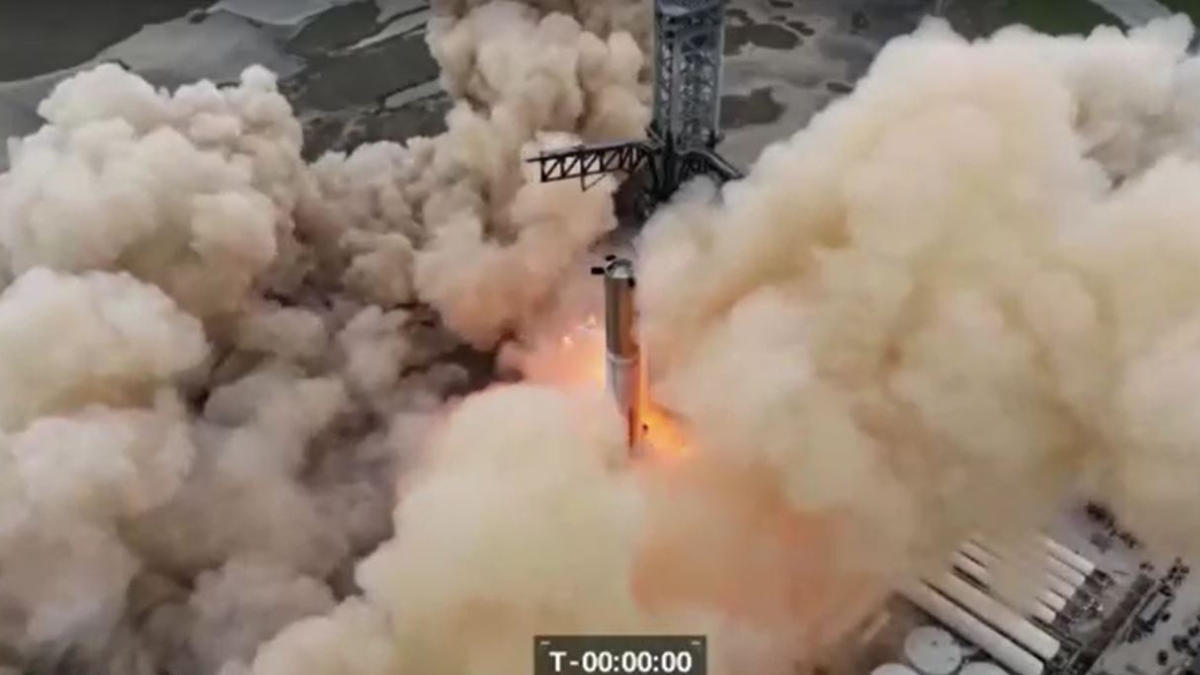 SpaceX test-fires engines of most powerful rocket ever built