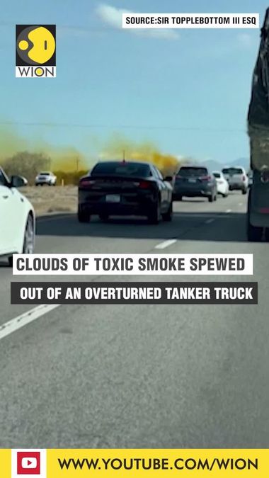Arizona Truck spills off Toxic Acid