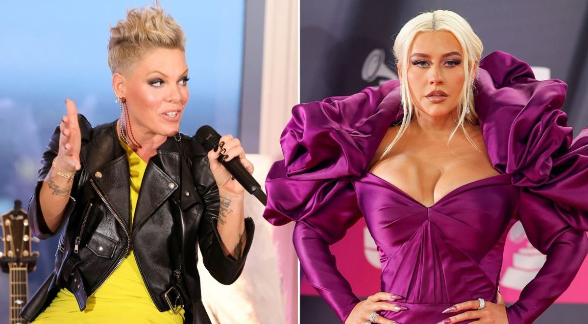 Pink responds to 'shading' Christina Aguilera claims: You all are nuts
