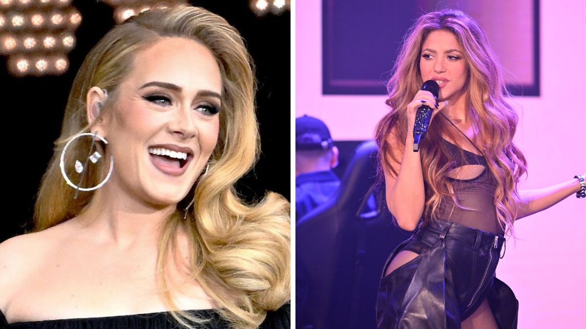 Adele jokes about Gerard Pique being in 'trouble' after watching Shakira's performance