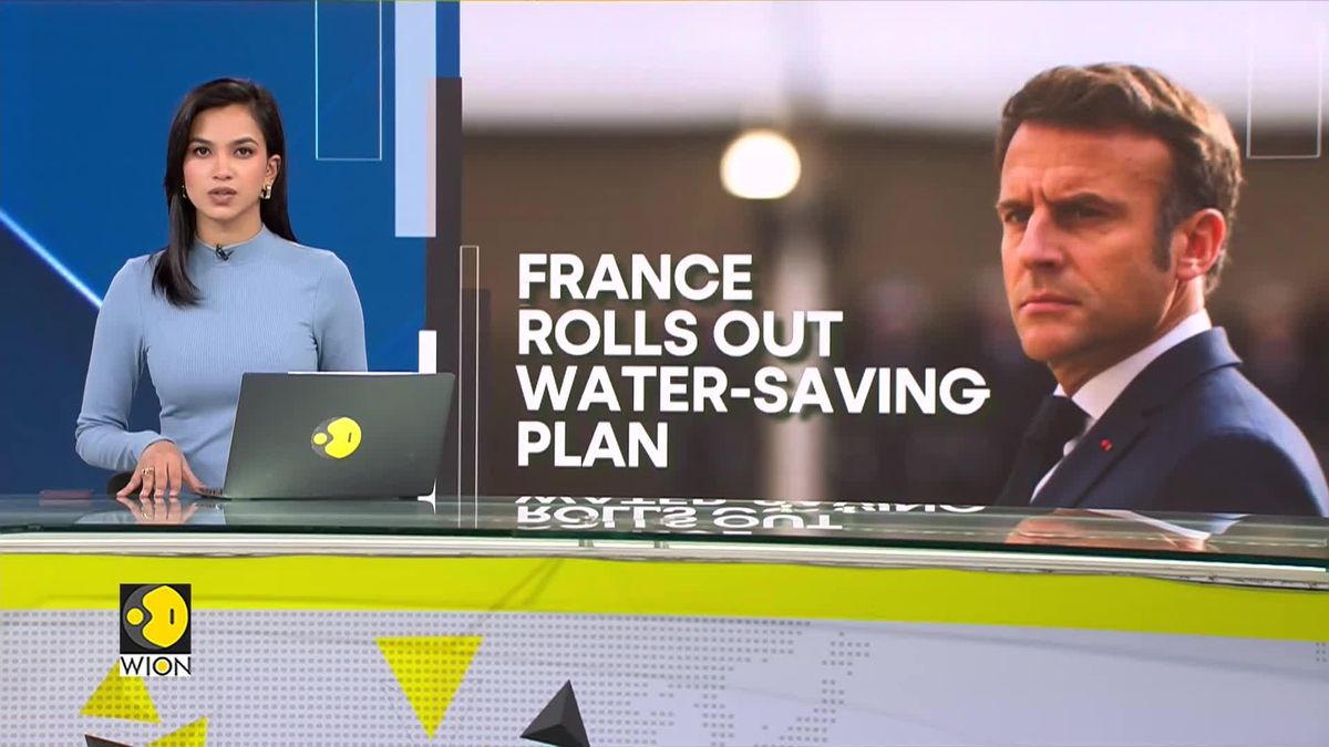 Macron announces water saving plan amid climate change toll