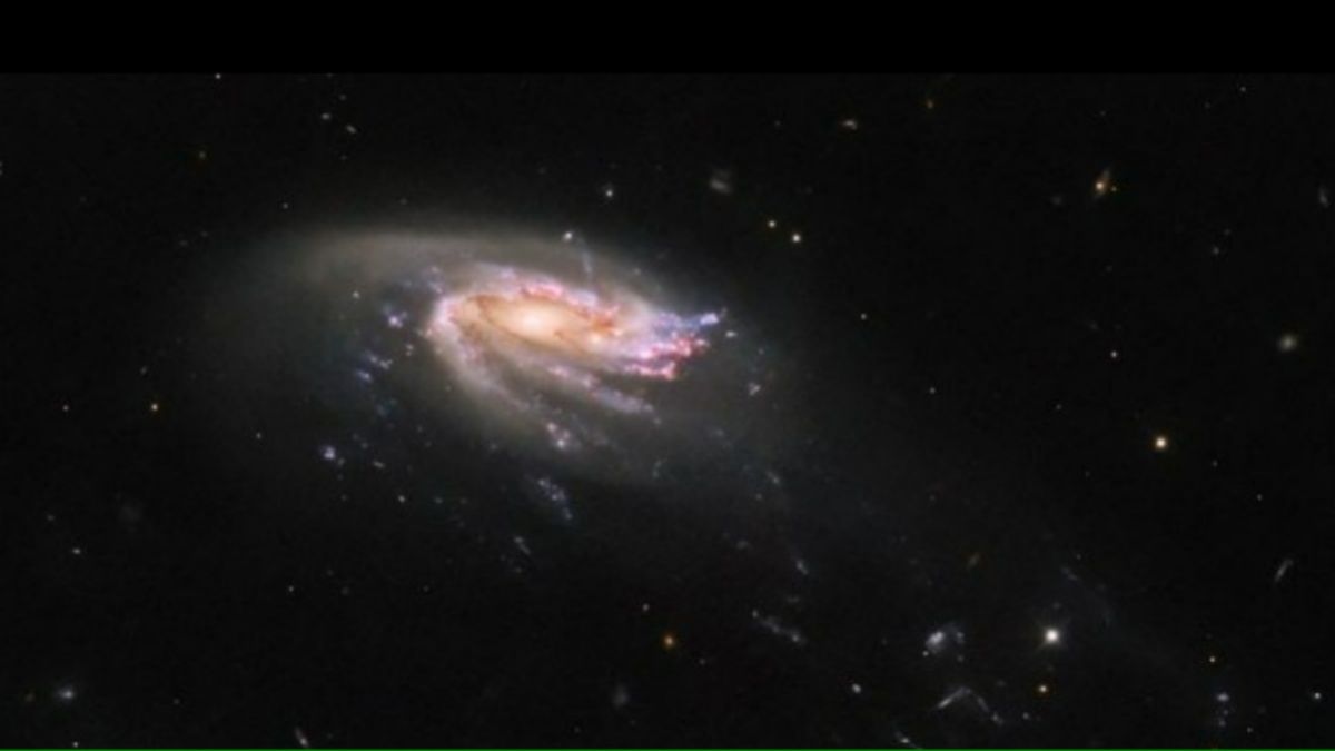 NASA's Hubble telescope clicks a beautiful 'jellyfish' galaxy