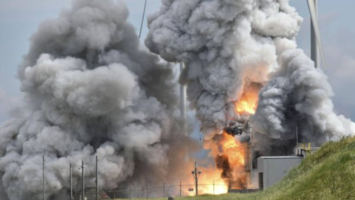 Watch: Japan space agency rocket engine explodes during test