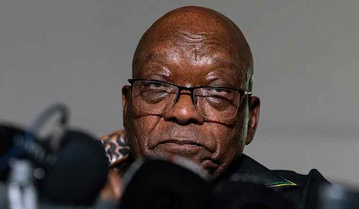 South Africa's ex-president Zuma released an hour after reporting at prison