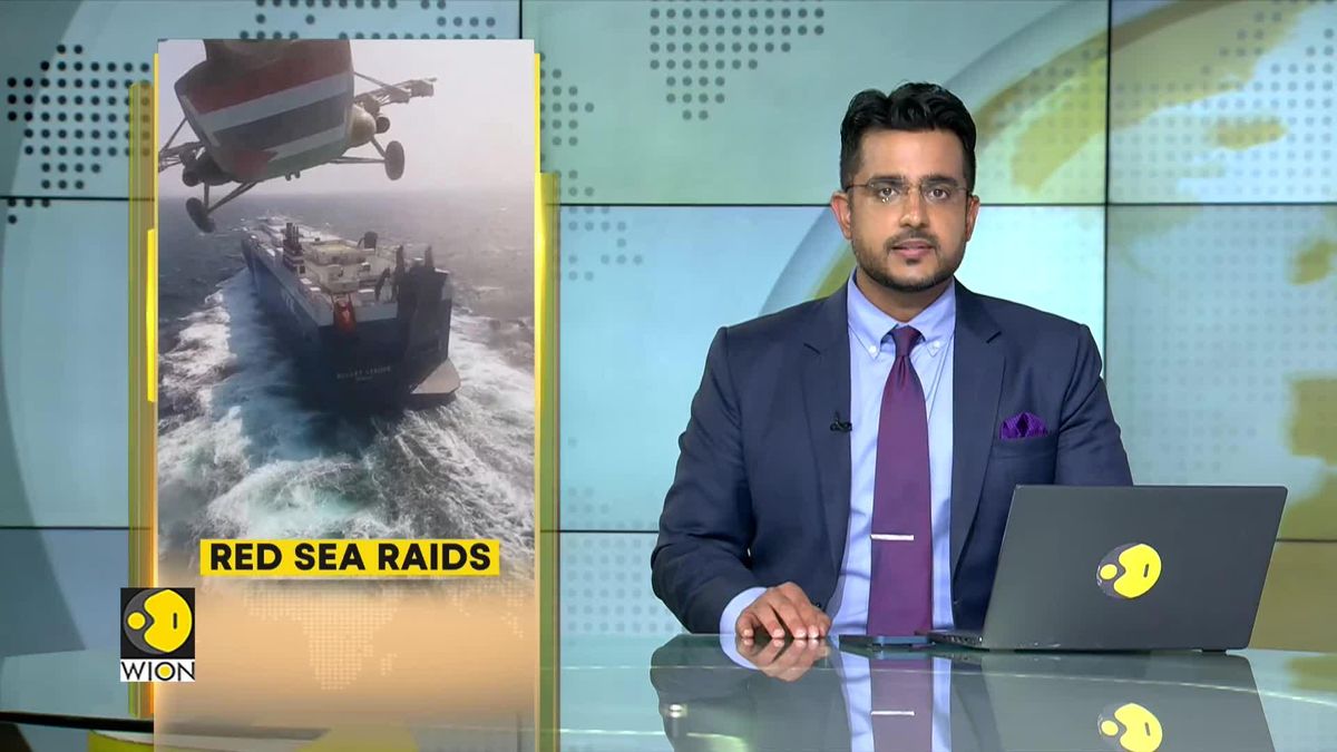 US Navy destroyer shoots down three drones in Red Sea that hit ...