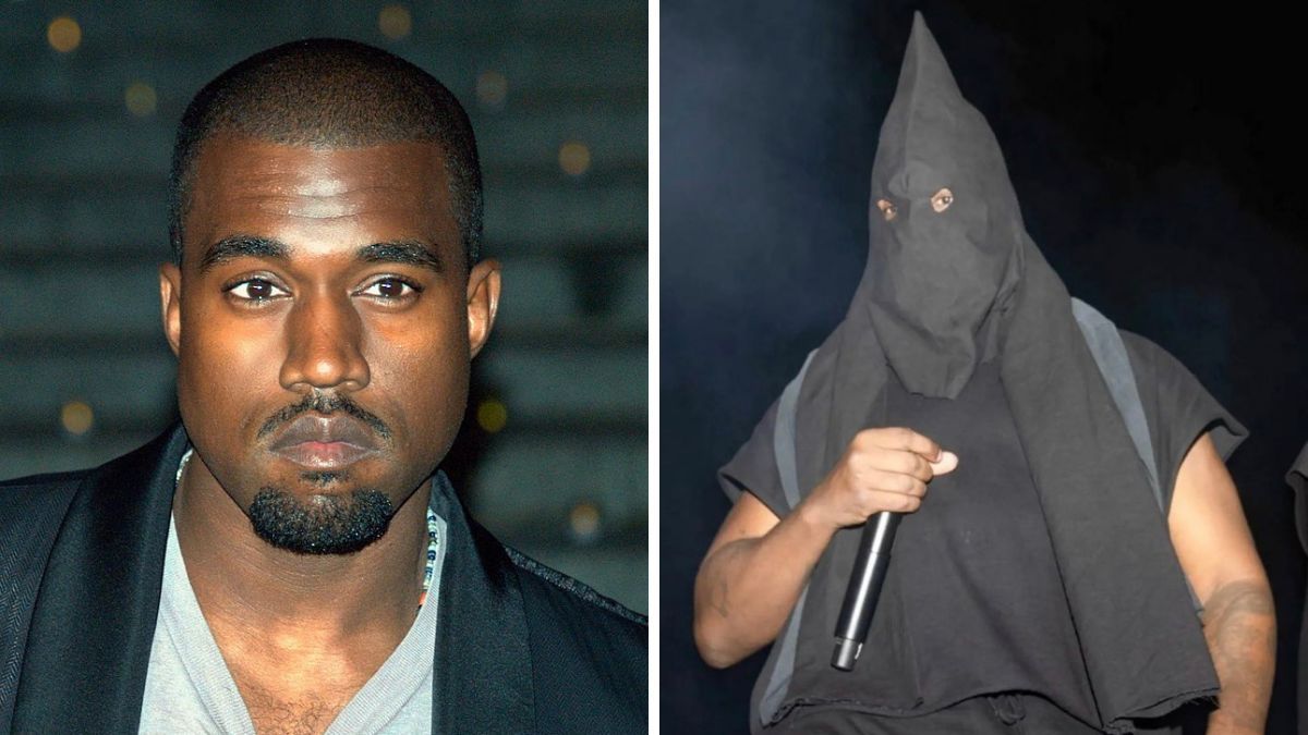 Kanye West wears KKK-inspired attire at event, faces severe backlash on social media