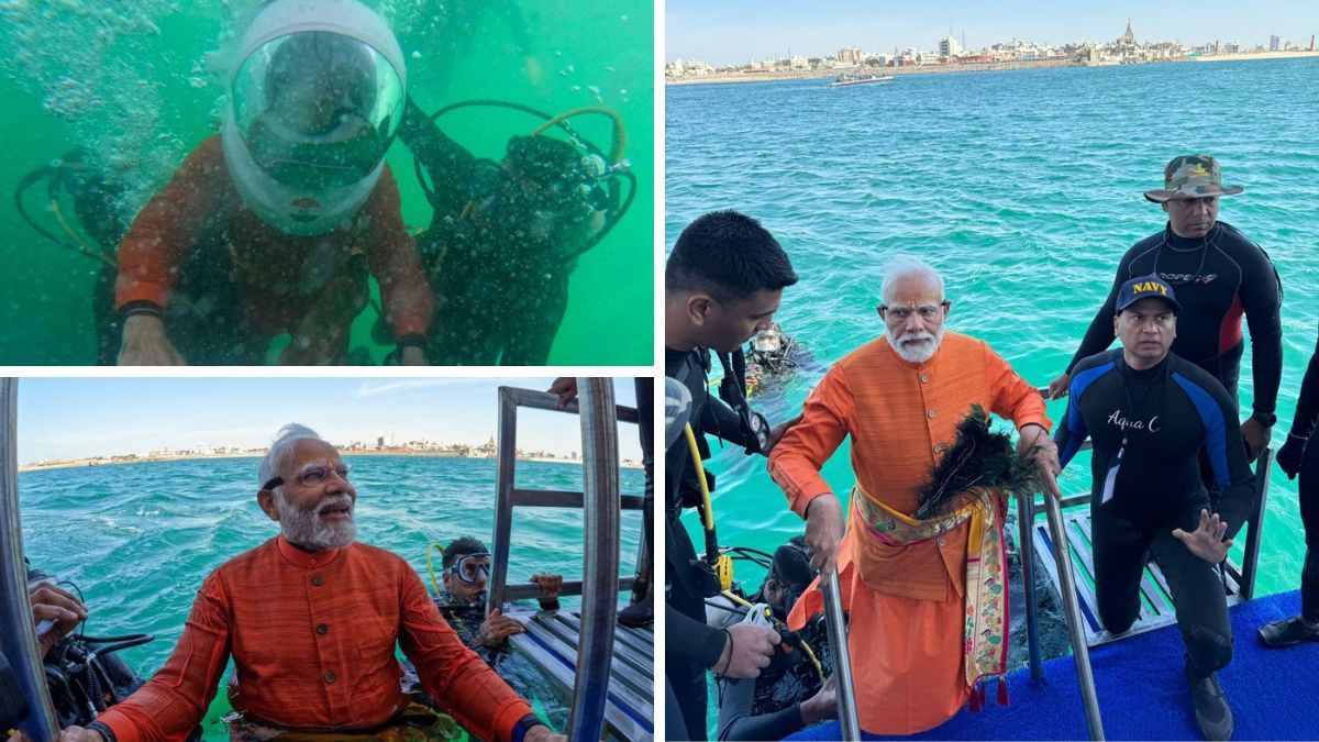 ‘Divine experience’: PM Modi goes underwater in deep sea to offer ...