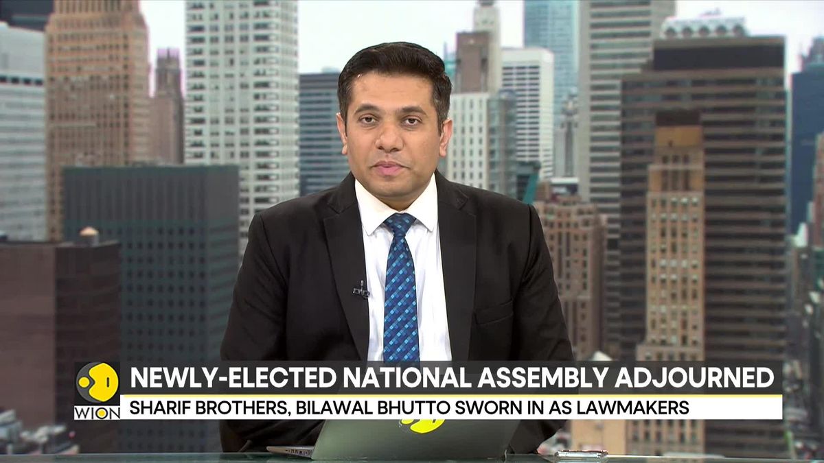 First session of Pakistan's newly-elected national assembly