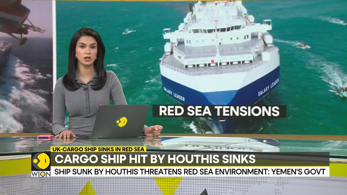 British cargo Ship Rubymar Hit by Houthi Missile Sinks in Red Sea