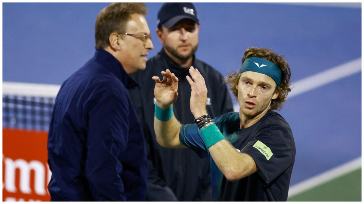 Tennis: Russia's Andrey Rublev calls on ATP to review rule that led to default in Dubai