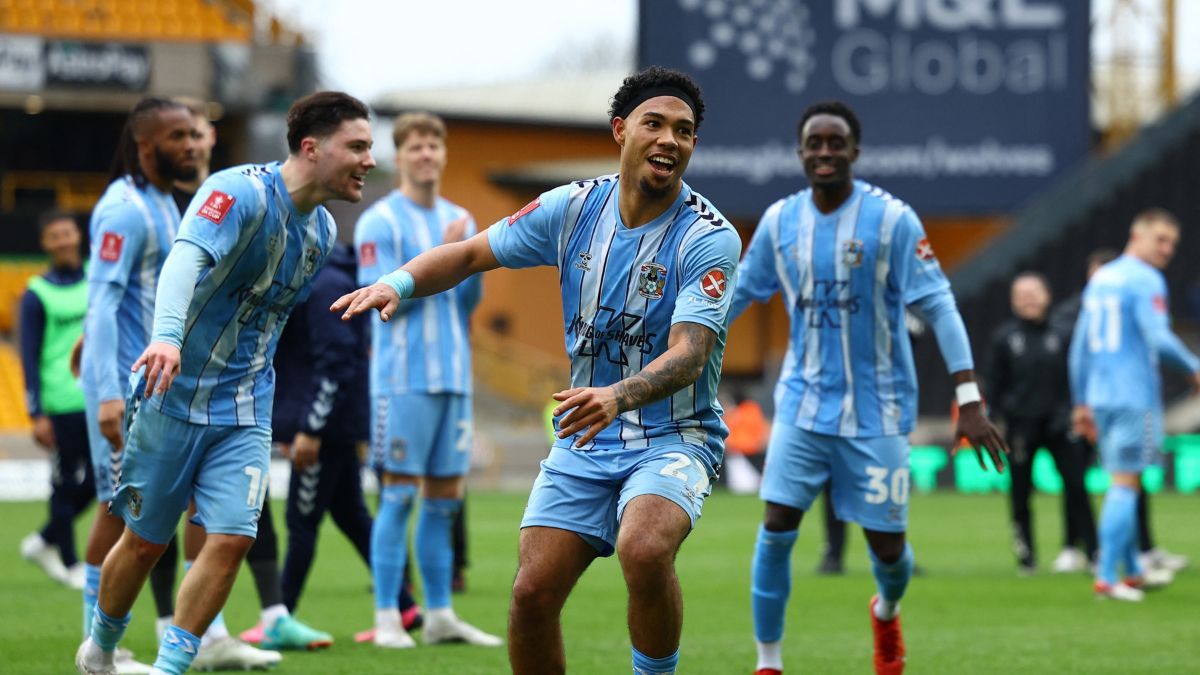 Championship side Coventry City stun Wolves with late goals to reach FA ...