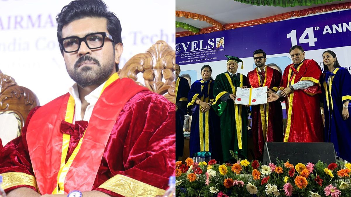 Ram Charan receives honorary doctorate in literature from Vels University