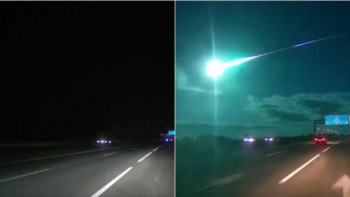 WATCH: Giant meteor turns dark night sky over Portugal and Spain into ...