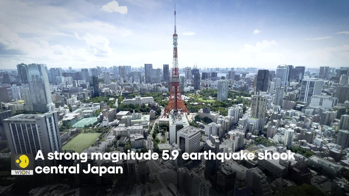 Earthquake of magnitude 5.9 hits central Japan, no tsunami warning issued