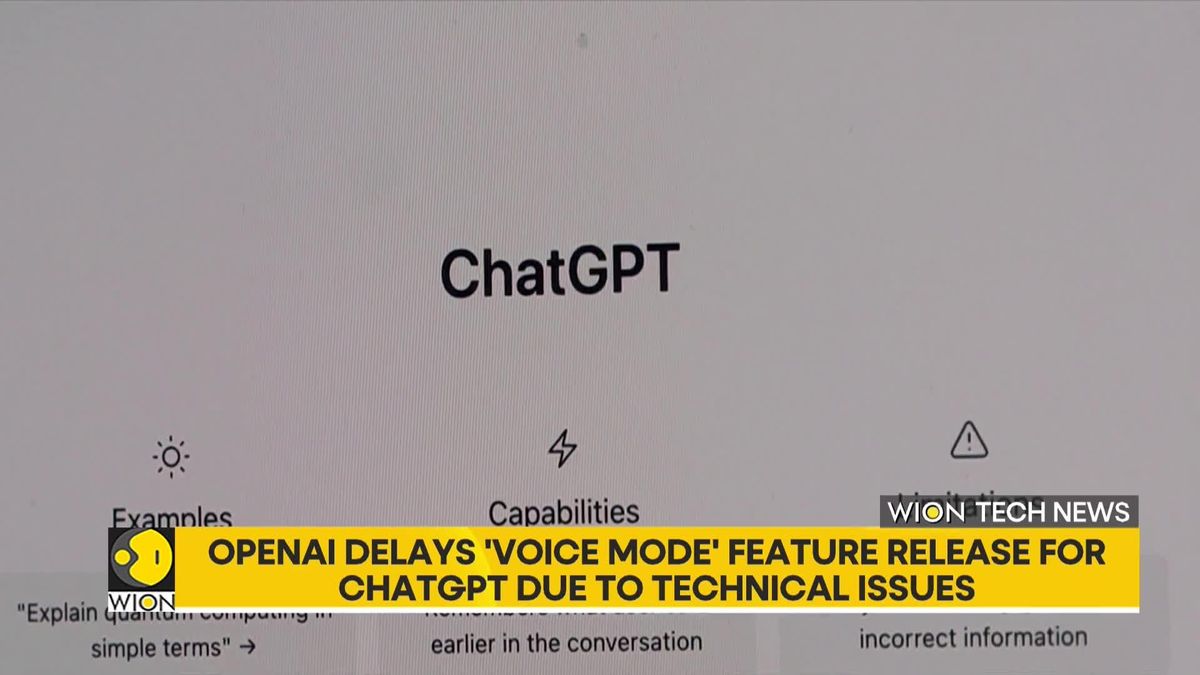 OpenAI announces delay for ChatGPT's Voice Mode feature