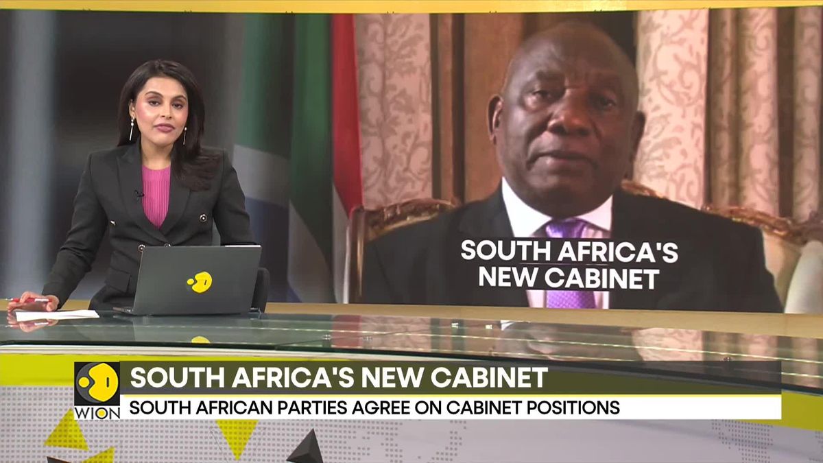 South African President Cyril Ramaphosa announces new cabinet