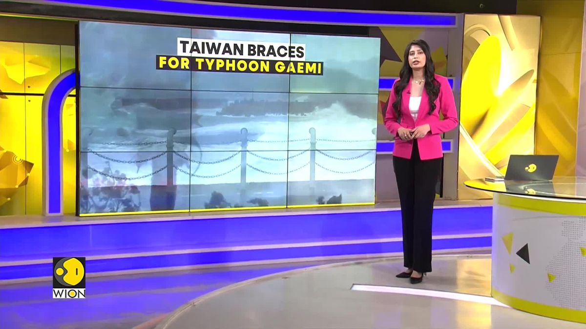 Typhoon Gaemi: Gaemi brings heavy rains in Taiwan