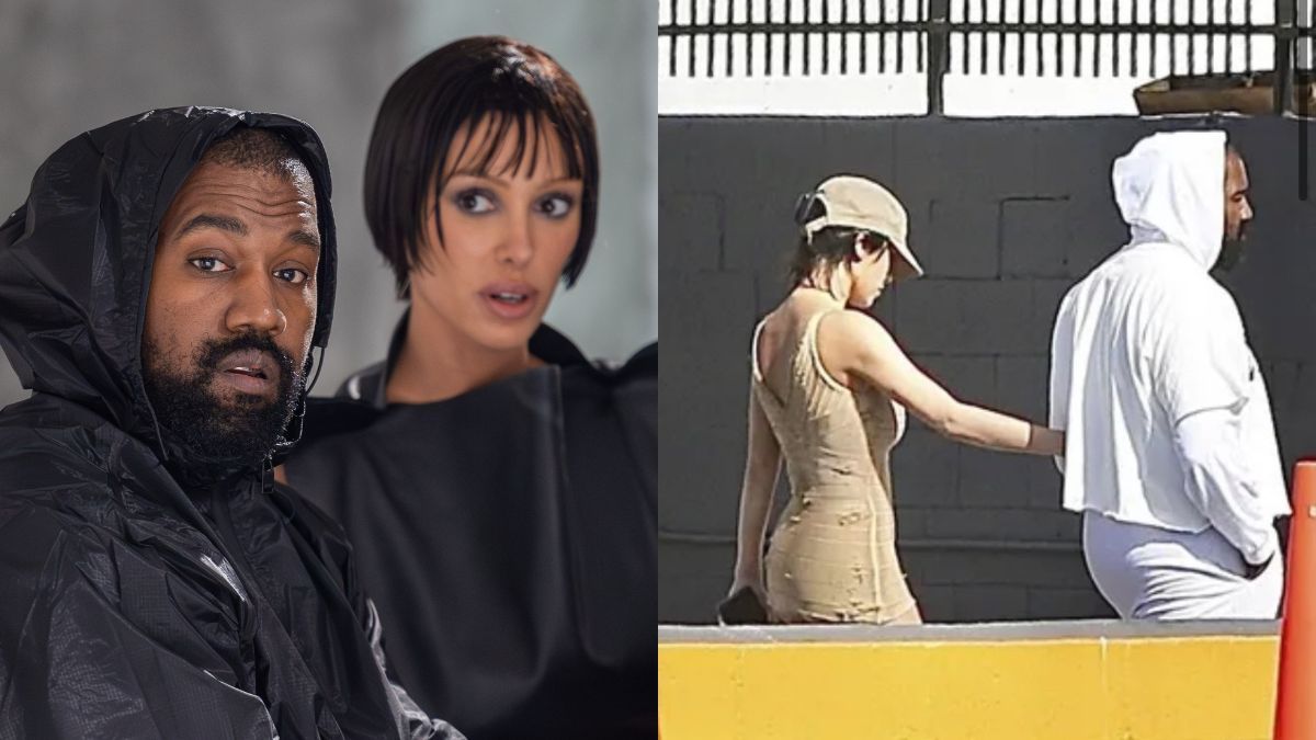 Kanye's wife Bianca Censori exposes butt cheeks in dangerously short ...