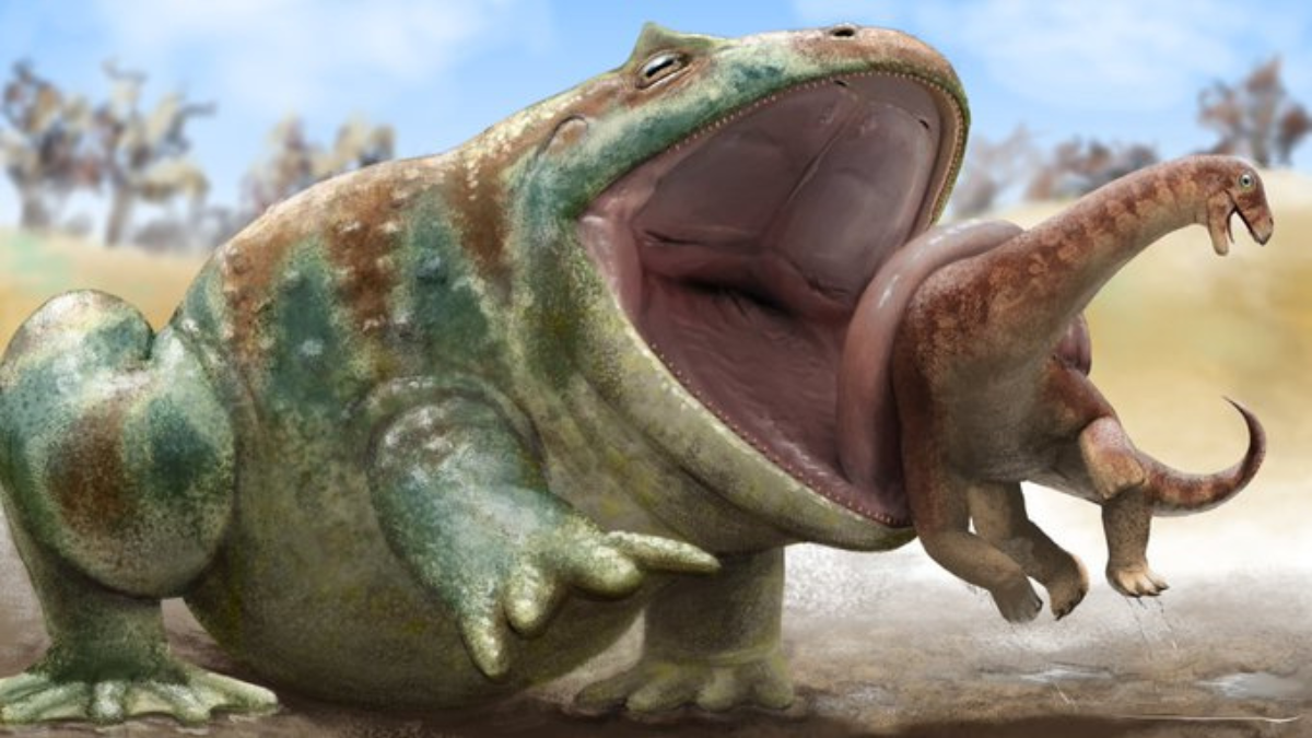 This giant devilish animal once feasted on dinosaurs. Does this animal ...