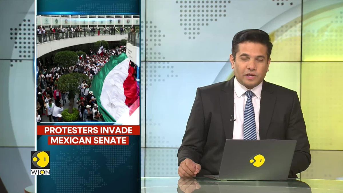 Protesters invade Mexican Senate to halt judicial reform debate