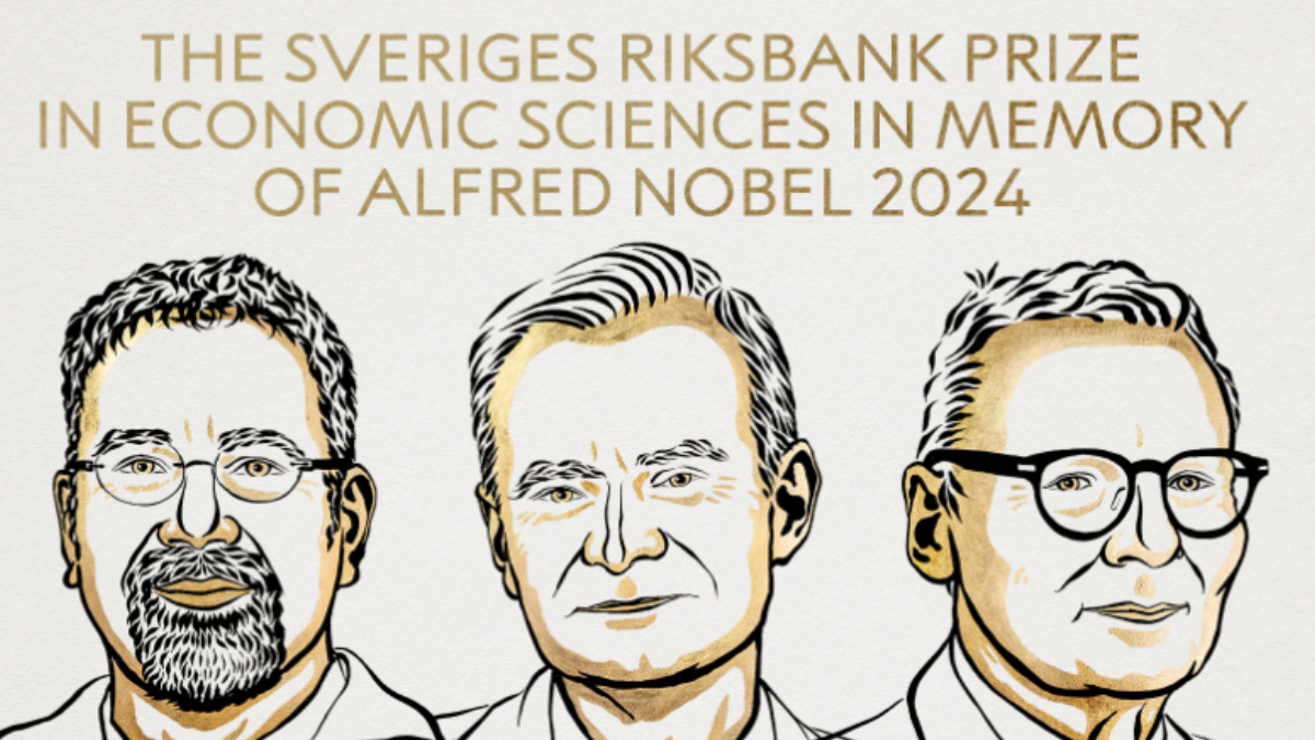 Nobel Prize in Economics awarded to Daron Acemoglu, Simon Johnson and ...