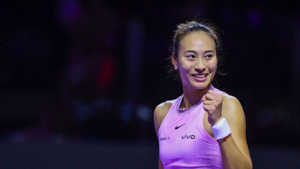WTA Finals: China’s Zheng Qinwen improves semis chances with win over fifth-seeded Elena Rybakina