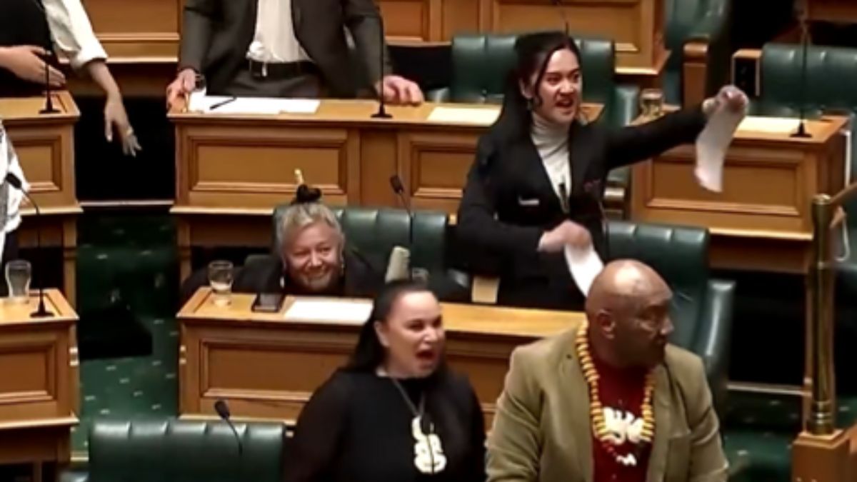 New Zealand parliament briefly suspended after politicians begin haka ...