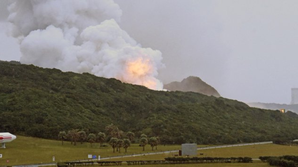 Watch: Massive fire breaks out at Japan rocket test site, launch suspended