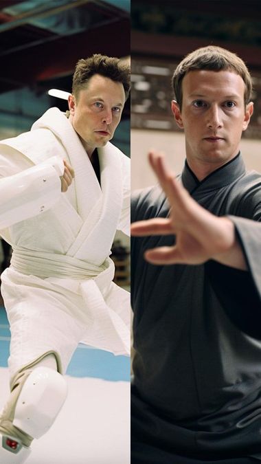 Mark Zuckerberg, Elon Musk Training for their Cage Fight in Alternate ...