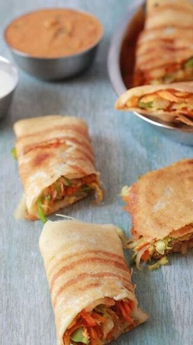 5 Easy Steps to Make Spring Roll Dosa