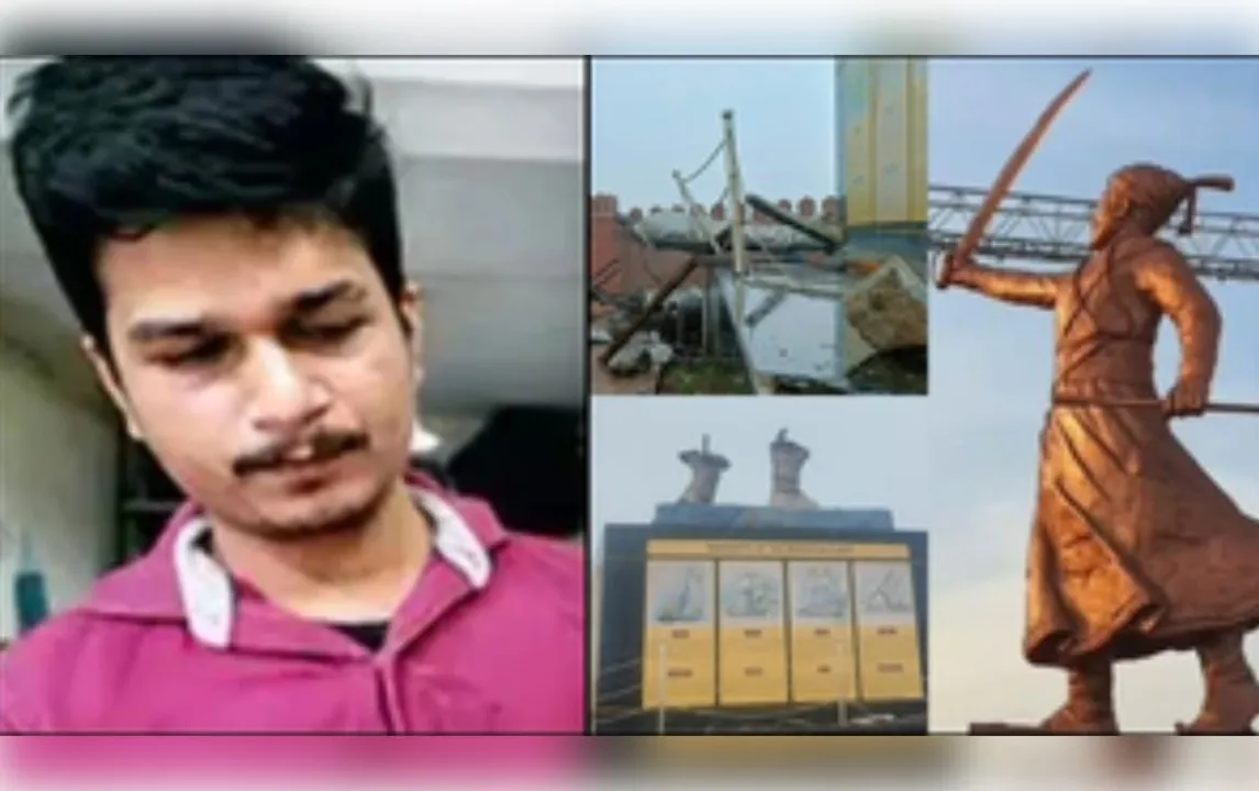 Sculptor of Chhatrapati's statue that collapsed in Maharashtra arrested ...