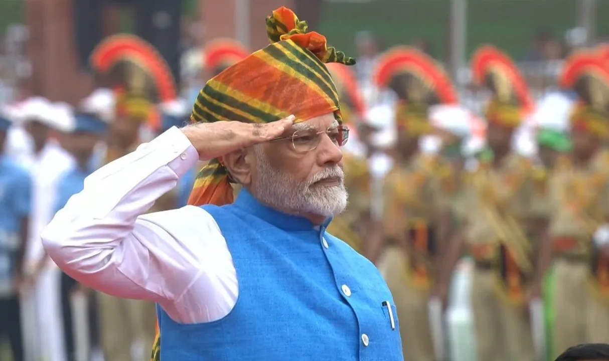 78th Independence Day: PM Modi hoists Tricolour at Red Fort, pays tribute to freedom fighters