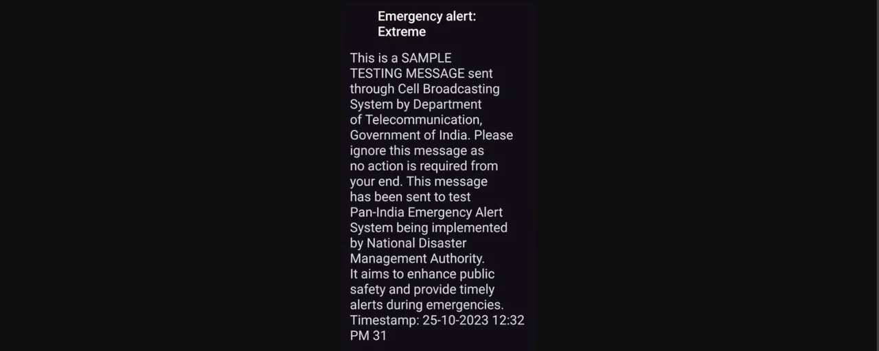 Received 'Emergency Alert' message on mobile phone? Here's all you need ...