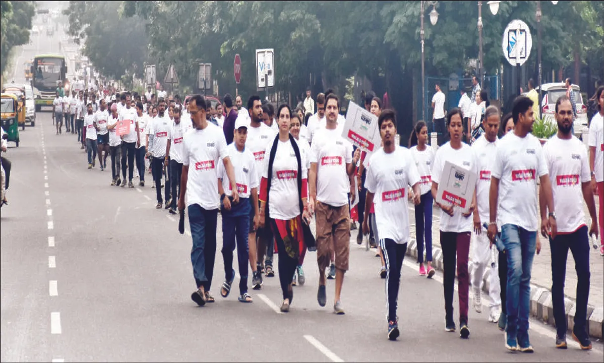 World Heart Day: Walkathon organised by Sambad spreads awareness for ...