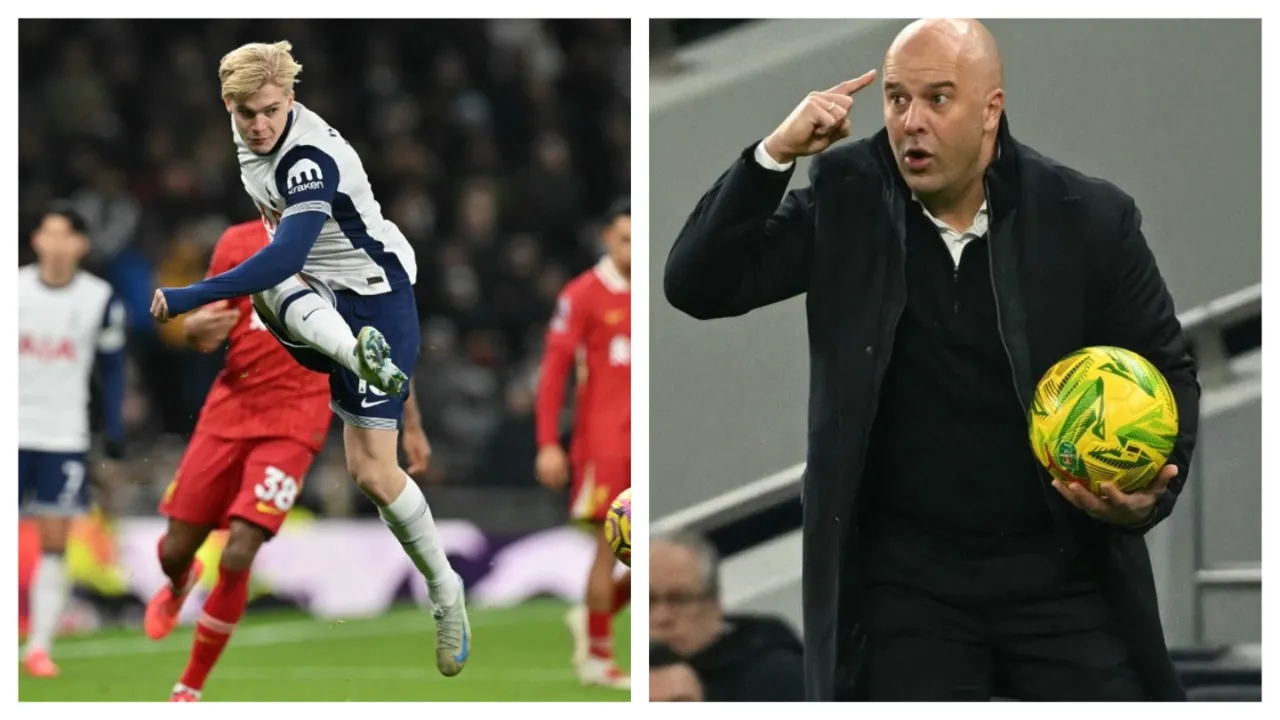 Slot left fuming after Spurs teen Bergvall avoids red card to sink ...