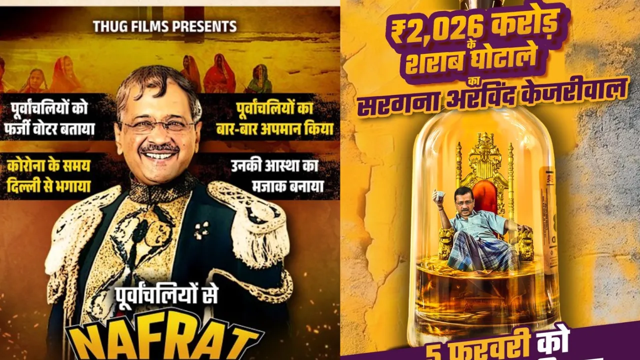 Delhi polls: BJP, AAP intensify poster-video war ahead of elections