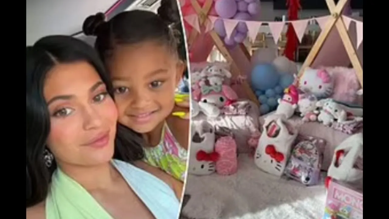It was all pink at Kylie Jenner's daughter Stormi's 7th birthday