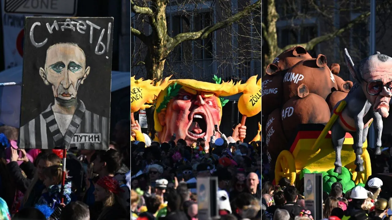 Germany’s Rose Monday carnival: Artist’s provocative floats feature ...