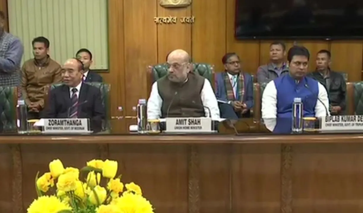 In a historic step, Union Minister Amit Shah signs Bru agreement to end ...