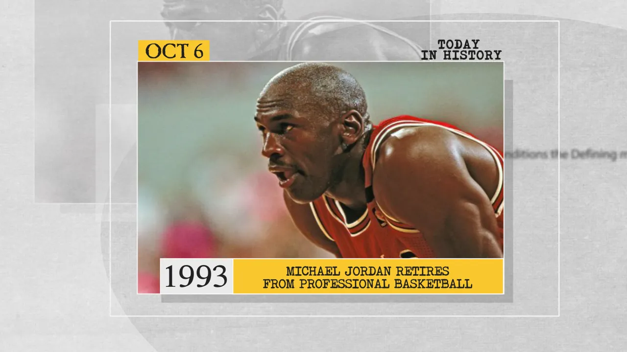 October 06 in history: Michael Jordan retires from basketball and more