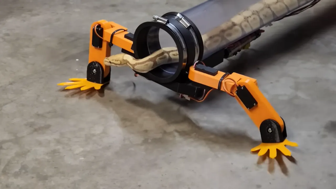 â Giving snakes their legs backâ : YouTuber gives snakes robotic legs ...