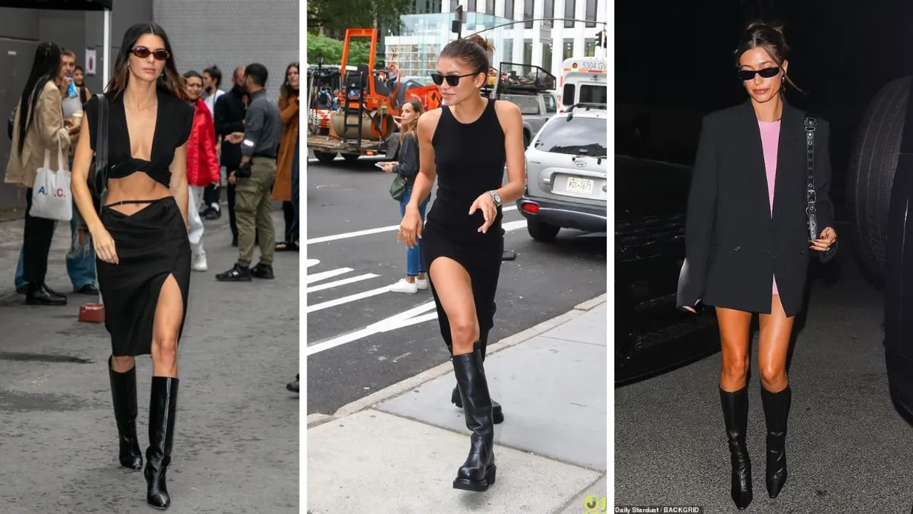 Celebrities and their love for black knee-high boots ahead of fall season