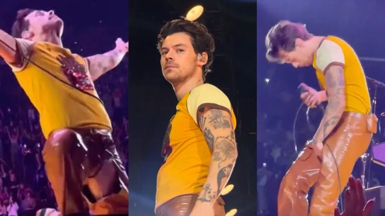 Harry Styles suffers major wardrobe malfunction onstage; singer's pants ...