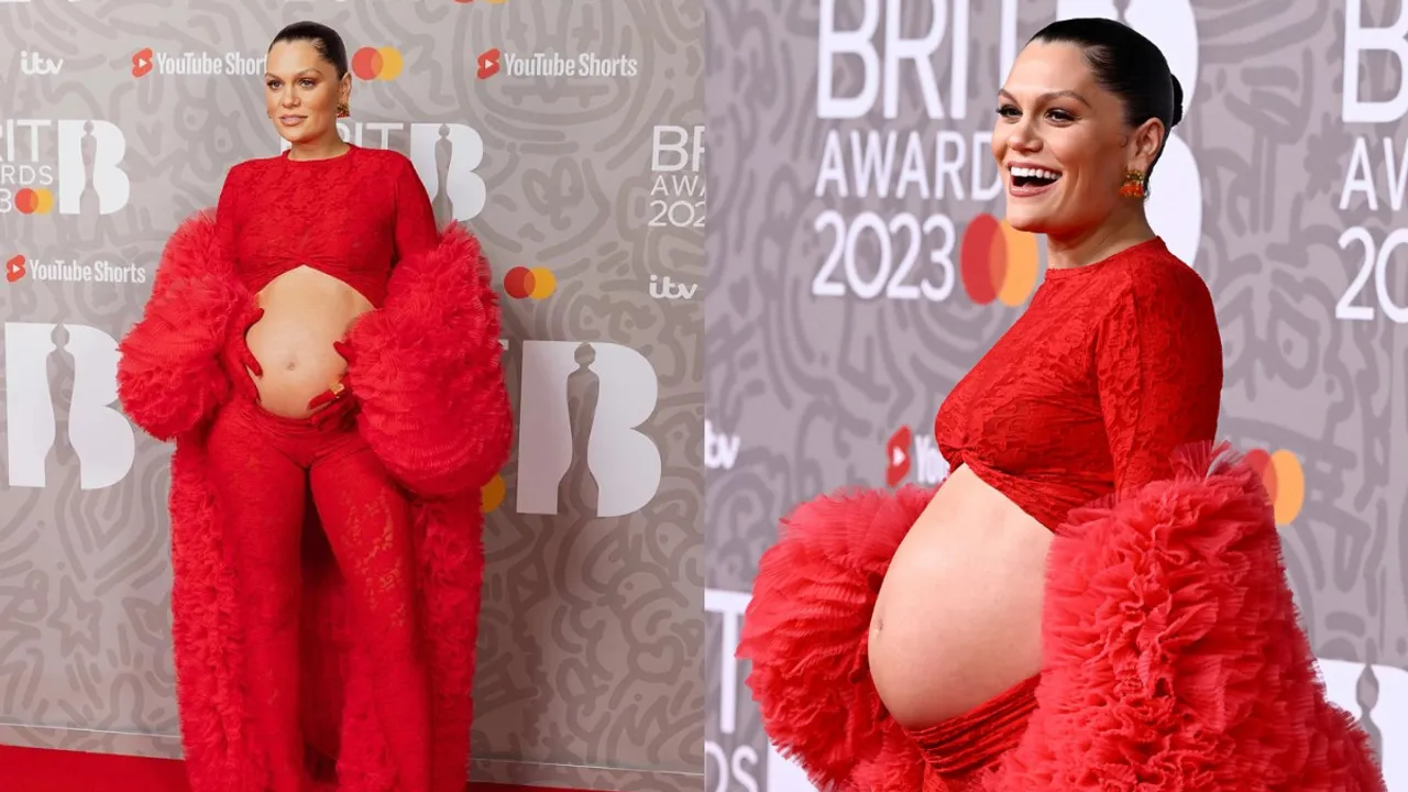 Pregnant Jessi J reveals she's having a baby boy before baring bump at ...