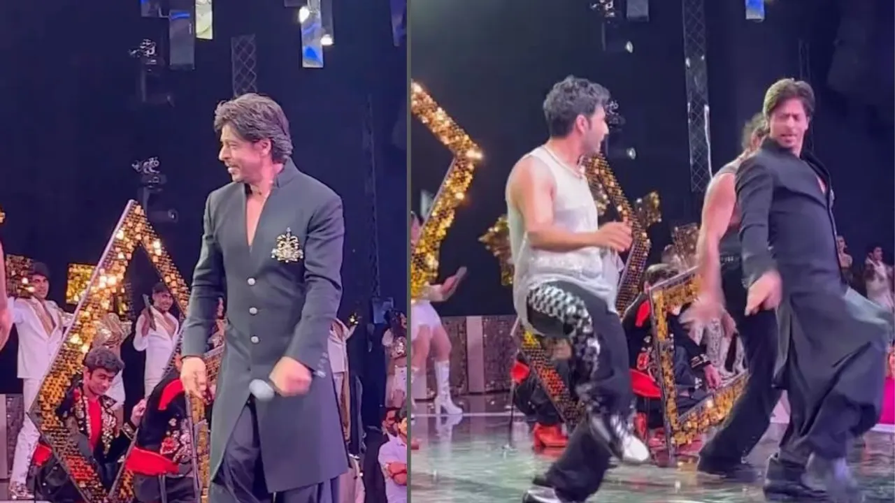 Shah Rukh's stunning performance on Jhoome Jo Pathaan with Ranveer Singh, Varun Dhawan goes ...