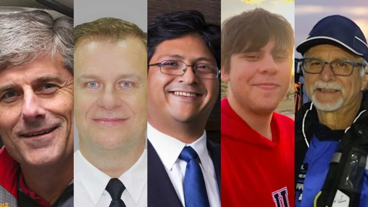 Who were the five passengers aboard the Titan submersible that imploded?